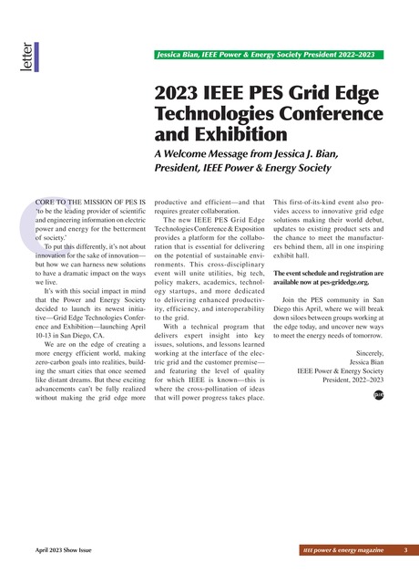 IEEE Power & Energy Magazine - Grid Edge 2023 - 3