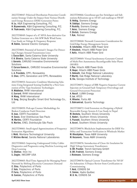 IEEE PES T&D Conference & Exposition 2022 - 63