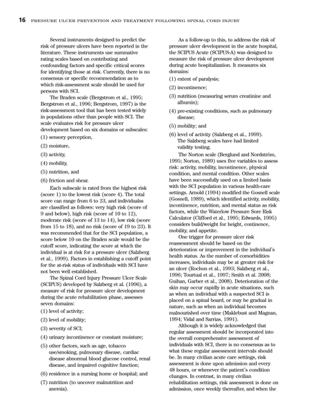 Pressure Ulcer Prevention and Treatment Following Spinal Cord Injury - 16