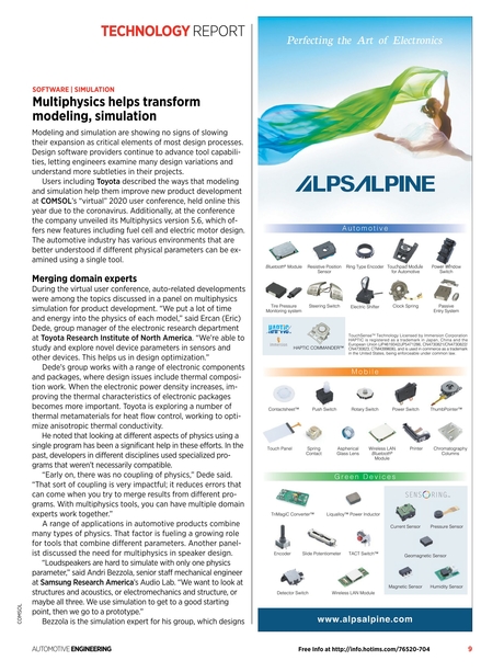 Automotive Engineering - November/December 2020 - Multiphysics helps ...