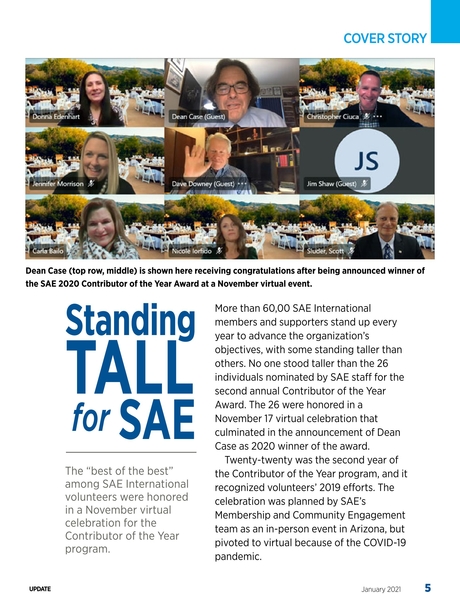 SAE Update - January 2021