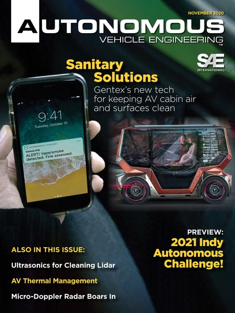 Autonomous Vehicle Engineering - November 2020