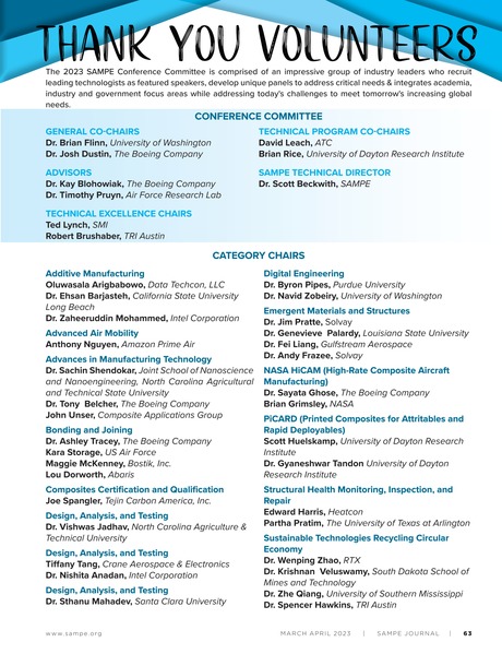 SAMPE Journal - March/April 2023 - 63