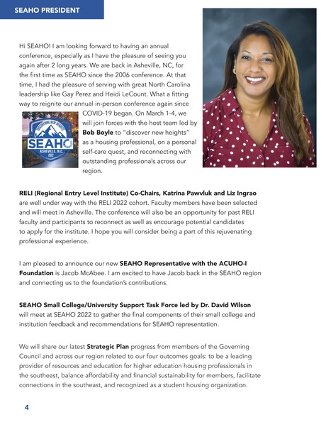 SEAHO Report - Winter 2022 - 4