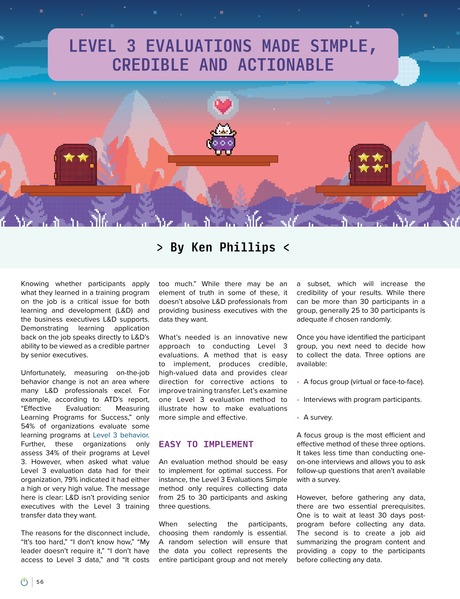 Training Industry Magazine - Fall 2022 - Level 3 Evaluations Made ...