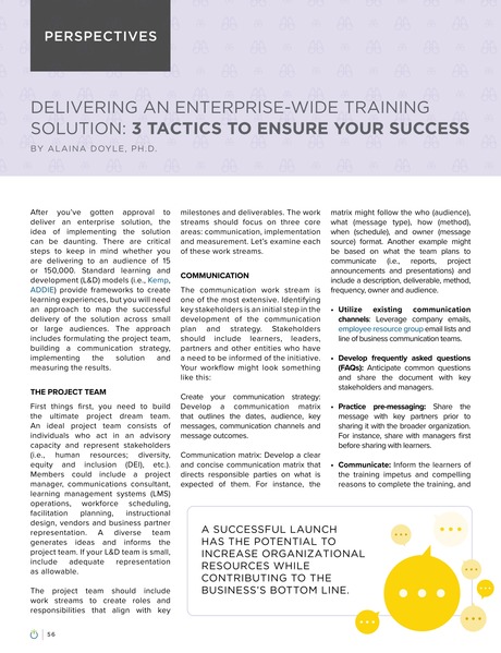 Training Industry Magazine - Spring 2024 - 56