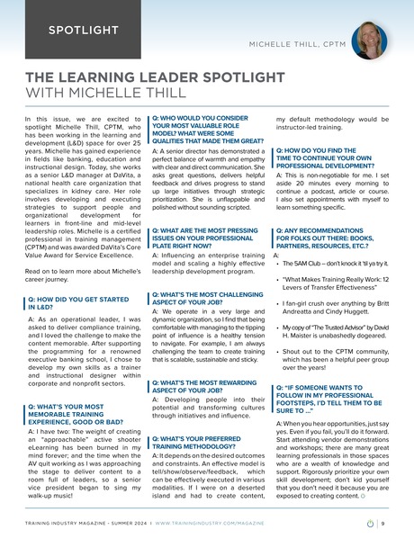 Training Industry Magazine - Summer 2024 - The Learning Leader ...