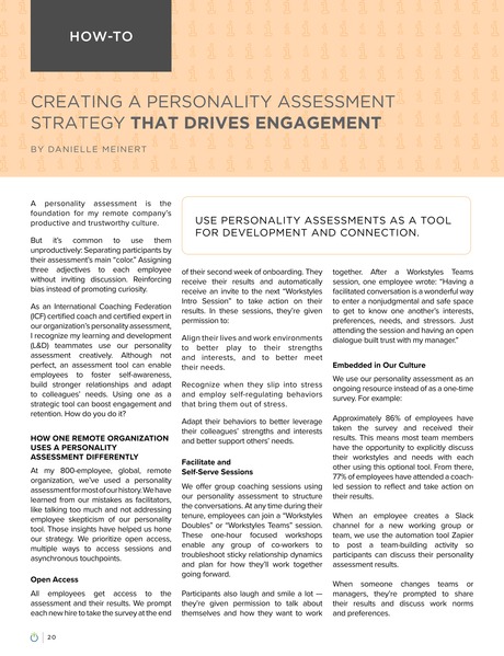 Training Industry Magazine - Summer 2024 - Creating A Personality ...