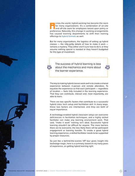Training Industry Magazine - Winter 2023 - 25