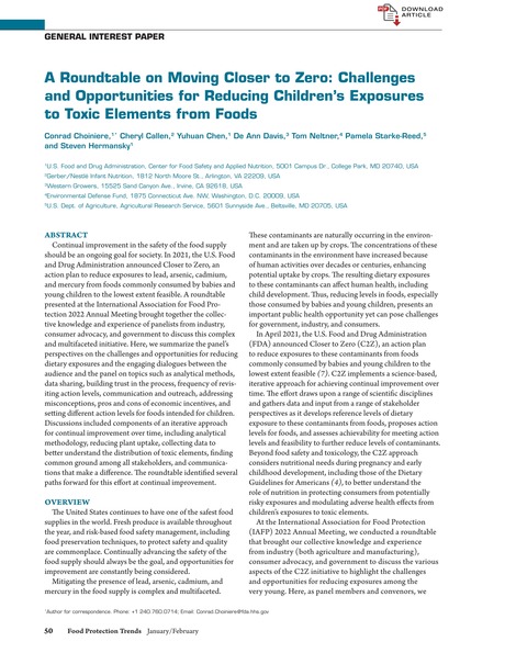 Food Protection Trends - January/February 2024 - General Interest Paper ...