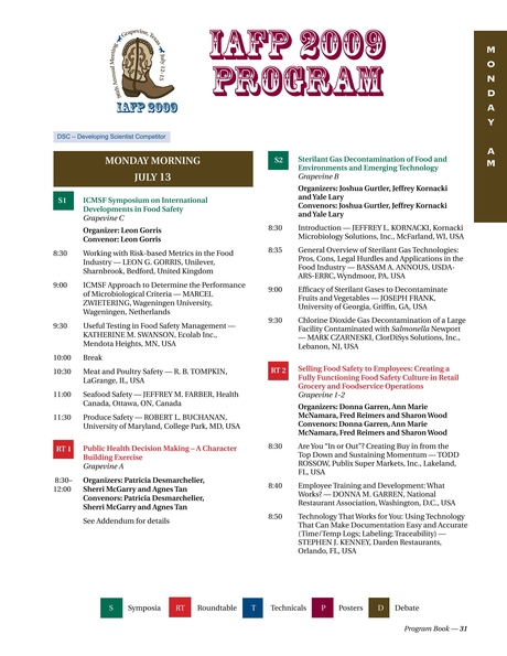 IAFP 2009 Program Book and Abstract Book - PB31