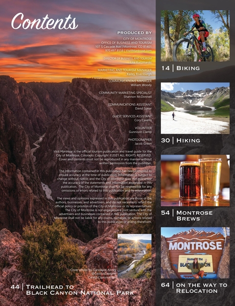2021 Montrose, Colorado Visitor Guide - 4