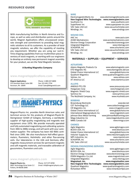 Magnetics Business & Technology - Winter 2017 - 26