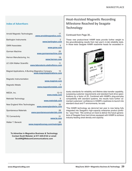 Magnetics Business & Technology - May/June 2019 - 29