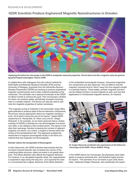 Magnetics Business & Technology - March/April 2020 - HZDR Scientists ...