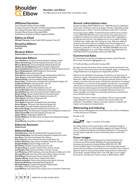 Shoulder & Elbow - February 2025 - Cover3