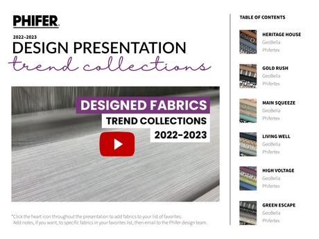 Designed Fabrics Trend Presentation 2022-2023