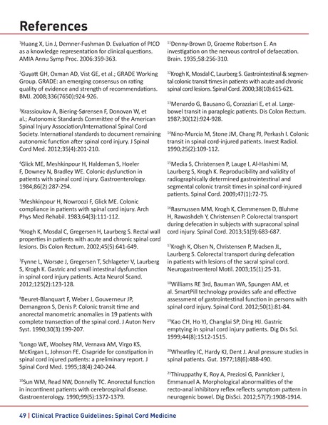 Management of Neurogenic Bowel Dysfunction in Adults after Spinal Cord ...