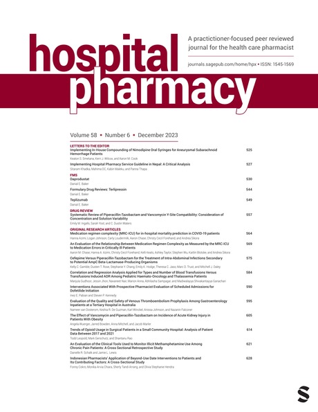 Hospital Pharmacy - December 2023