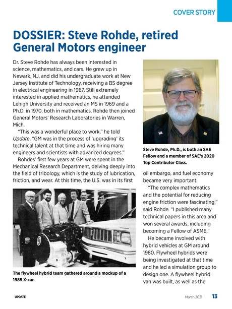 SAE Update - March 2021