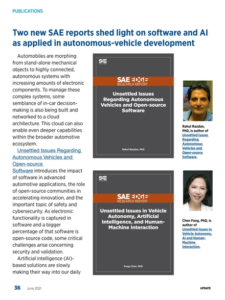 SAE Update - June 2021