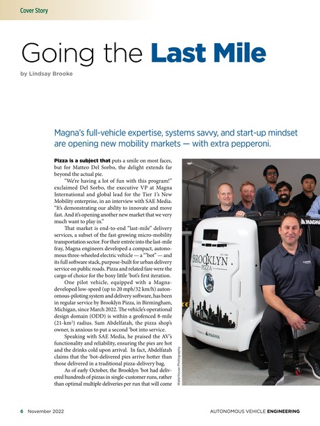 Autonomous Vehicle Engineering - November 2022 - 6