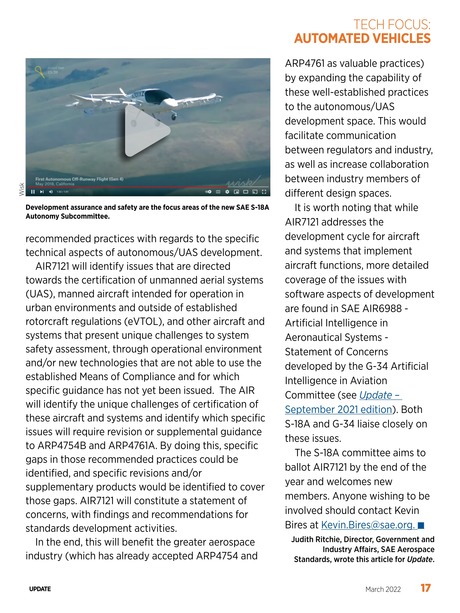 SAE Update - March 2022 - 17