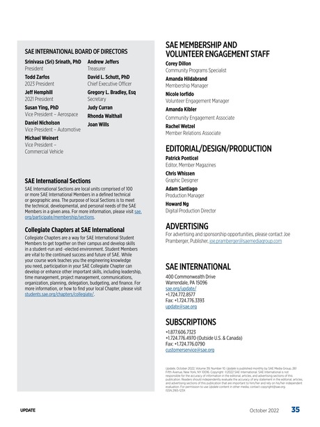 SAE Update - October 2022 - 35