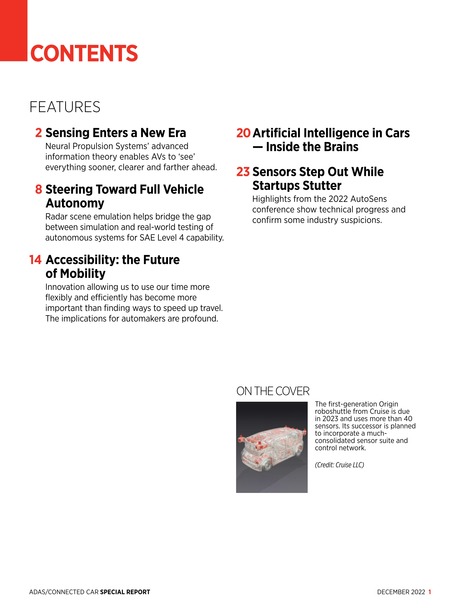 ADAS/Connected Car Special Report - December 2022 - 1