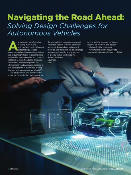 Automotive Test & Simulation Special Report. May 2023 - 2