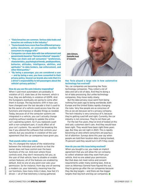 ADAS/Connected Car Special Report - December 2023 - 17