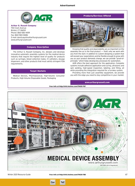 Medical Design Briefs - December 2021 - 67