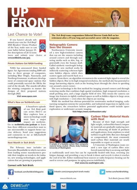 Tech Briefs Magazine - January 2022 - 8