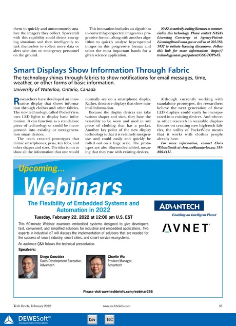 Tech Briefs Magazine - February 2022 - 35