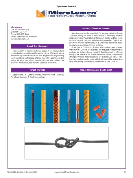 Medical Design Briefs - October 2023 - 29