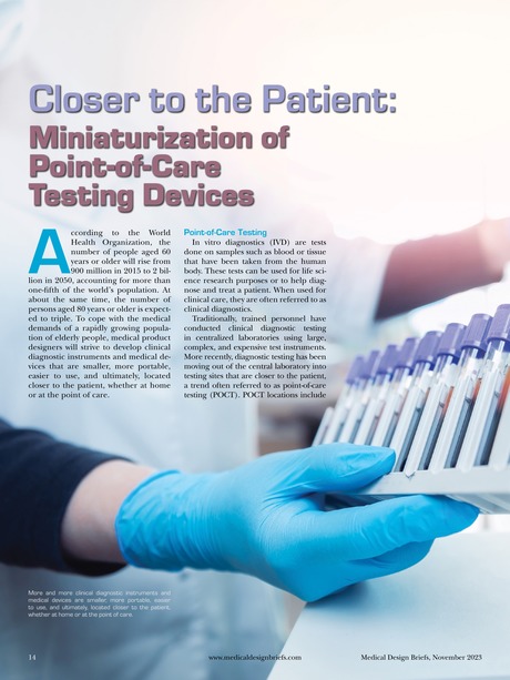 Medical Design Briefs - November 2023 - 14