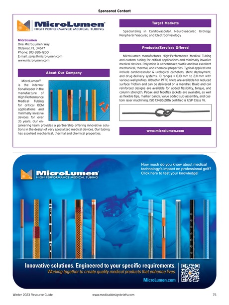 Medical Design Briefs - December 2023 - 75