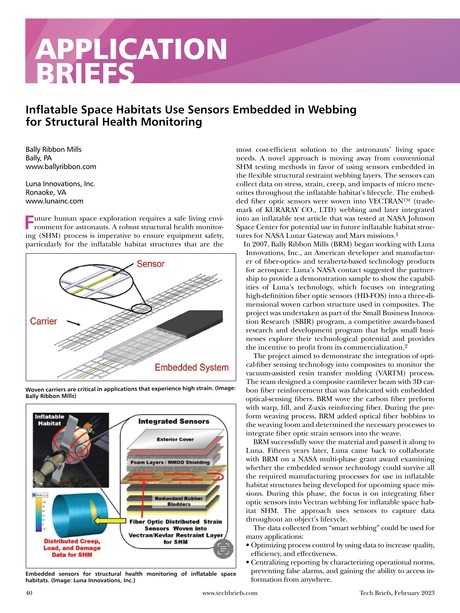 Tech Briefs Magazine - February 2023 - 40