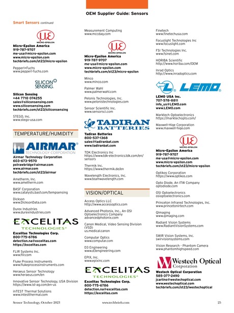 Tech Briefs Magazine - October 2023 - Sensor-25