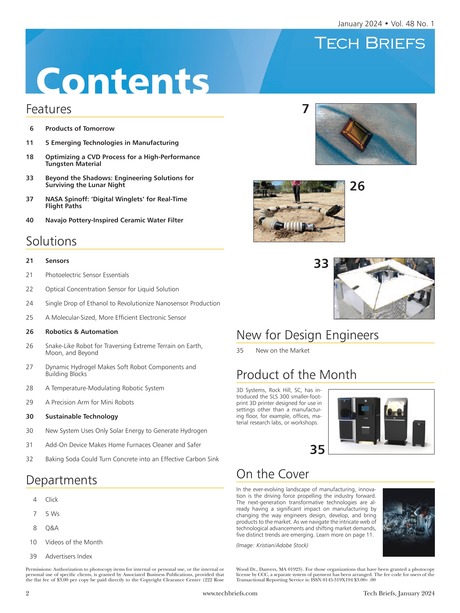 Tech Briefs Magazine - January 2024 - 2