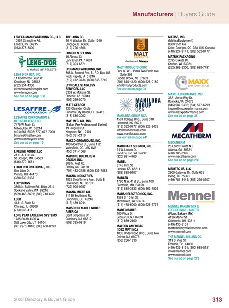 Directory & Buyers Guide - 2023 - 313
