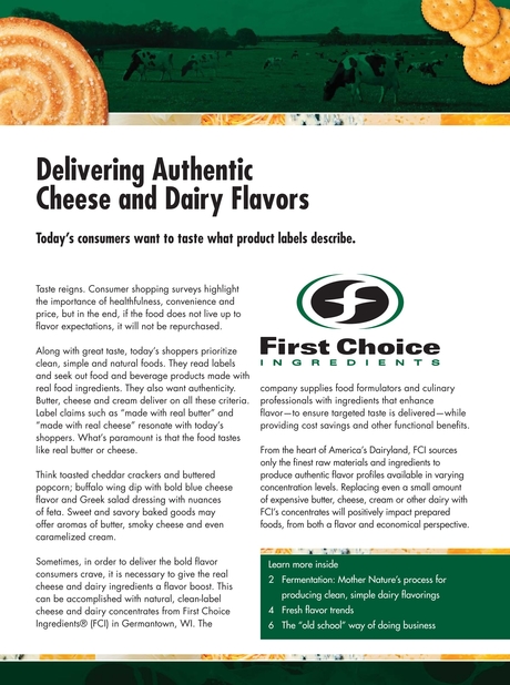 First Choice Ingredients -- June 2018