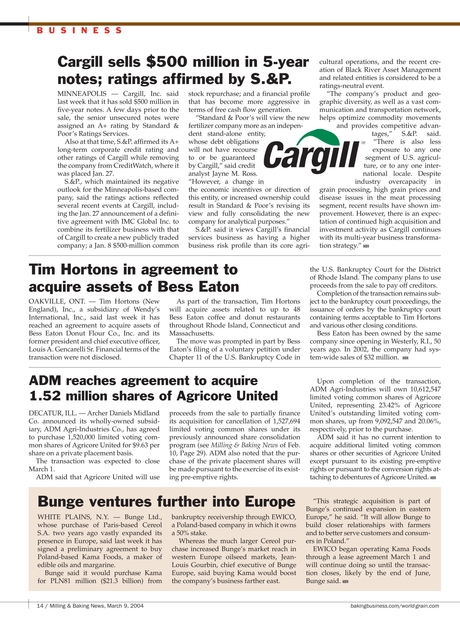 Milling & Baking News - March 9, 2004 - 14
