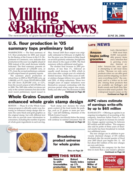 Milling & Baking News - June 20, 2006