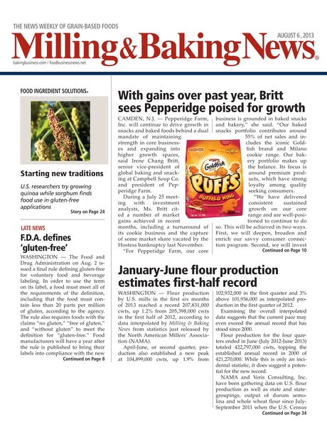 Milling & Baking News - August 6, 2013