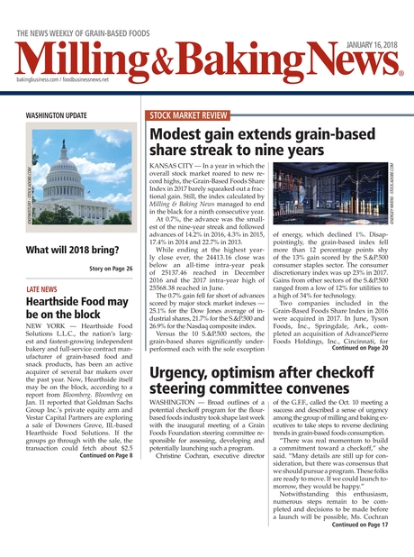 Milling & Baking News - January 16, 2018