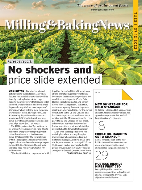 Milling & Baking News - July 12, 2022
