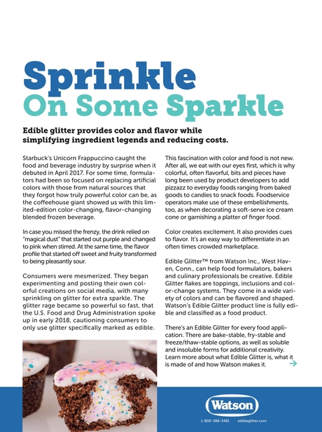 Sprinkle on Some Sparkle - Watson May 2018