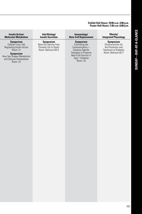 ADA 83rd Scientific Sessions Final Program - 163
