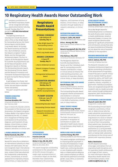 ATS 2022 Conference News Preview - 4